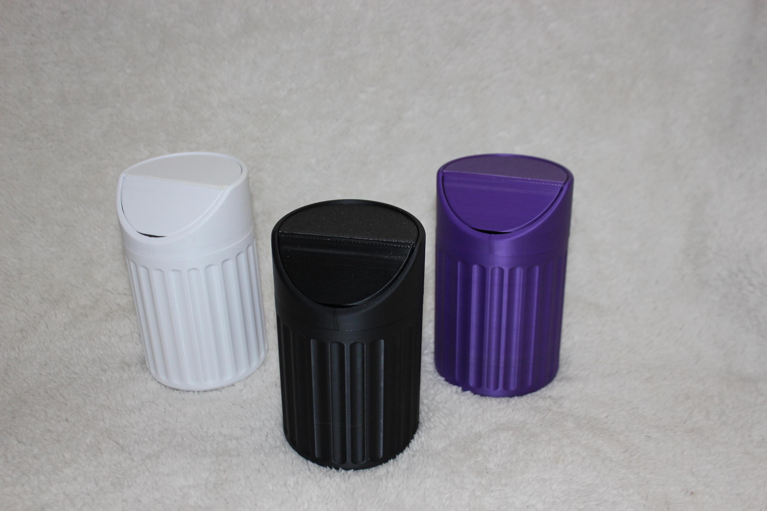 Compact Mini Trash Can: 3D Printed Desk Organizer - Etsy