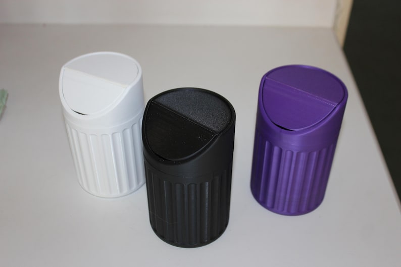 Compact Mini Trash Can: 3D Printed Desk Organizer - Etsy