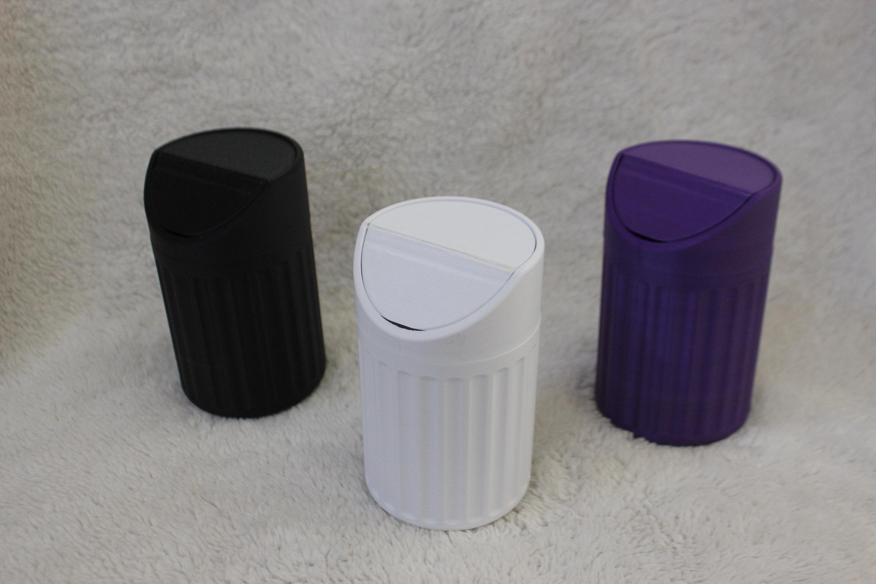 Compact Mini Trash Can: 3D Printed Desk Organizer - Etsy