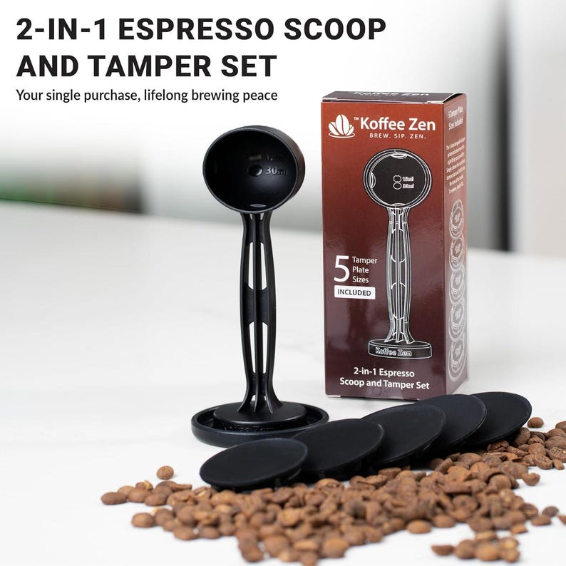 Koffee Zen Espresso Scoop & Tamper - Etsy