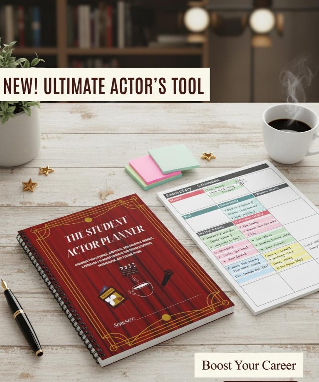 Editable Acting Student Planner: Audition & Class Organizer (PDF) - Etsy