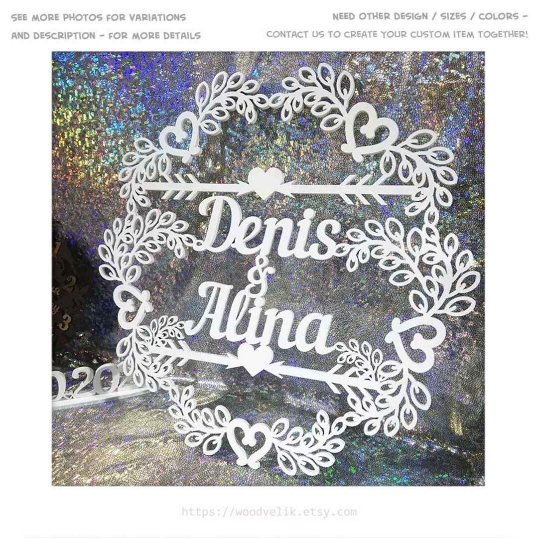 Wedding Backdrop Signs, Wedding Monogram Wood, Wedding Initials Sign ...