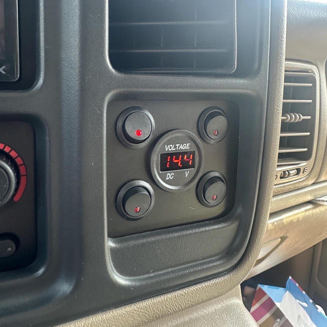 Custom Dash Switch and Voltage Meter Panel With Switches | Fits 2000 ...