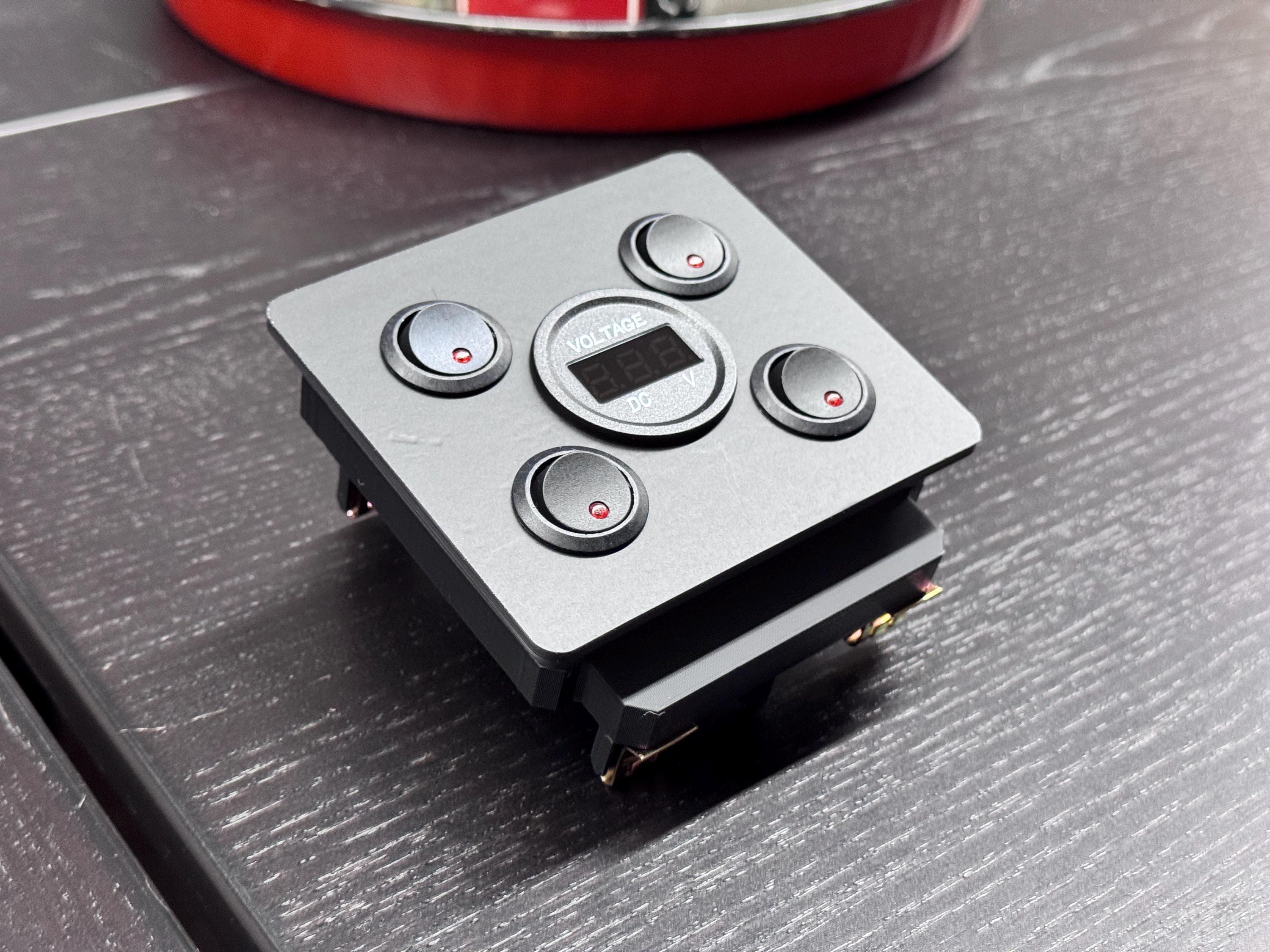 Custom Dash Switch and Voltage Meter Panel With Switches | Fits 2000 ...