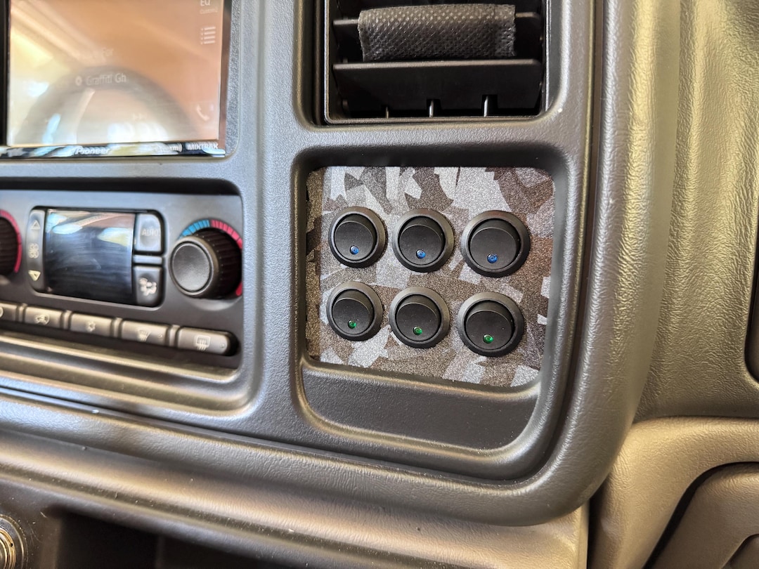 Custom Dash Switch Panel With Switches | Fits 2000-2006 Era Chevy & GM ...