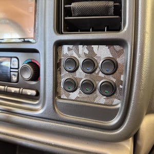 Custom Dash Switch Panel With Switches | Fits 2000-2006 Era Chevy & GM ...