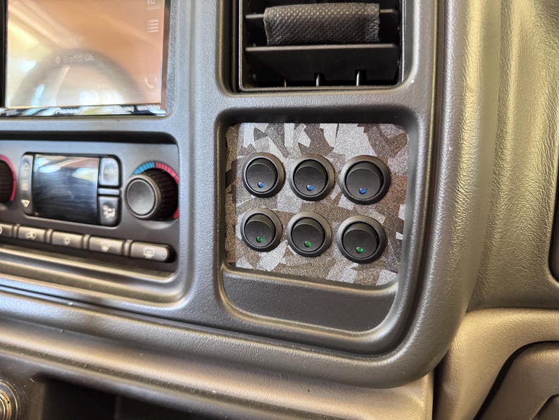 Custom Dash Switch Panel With Switches | Fits 2000-2006 Era Chevy & GM ...