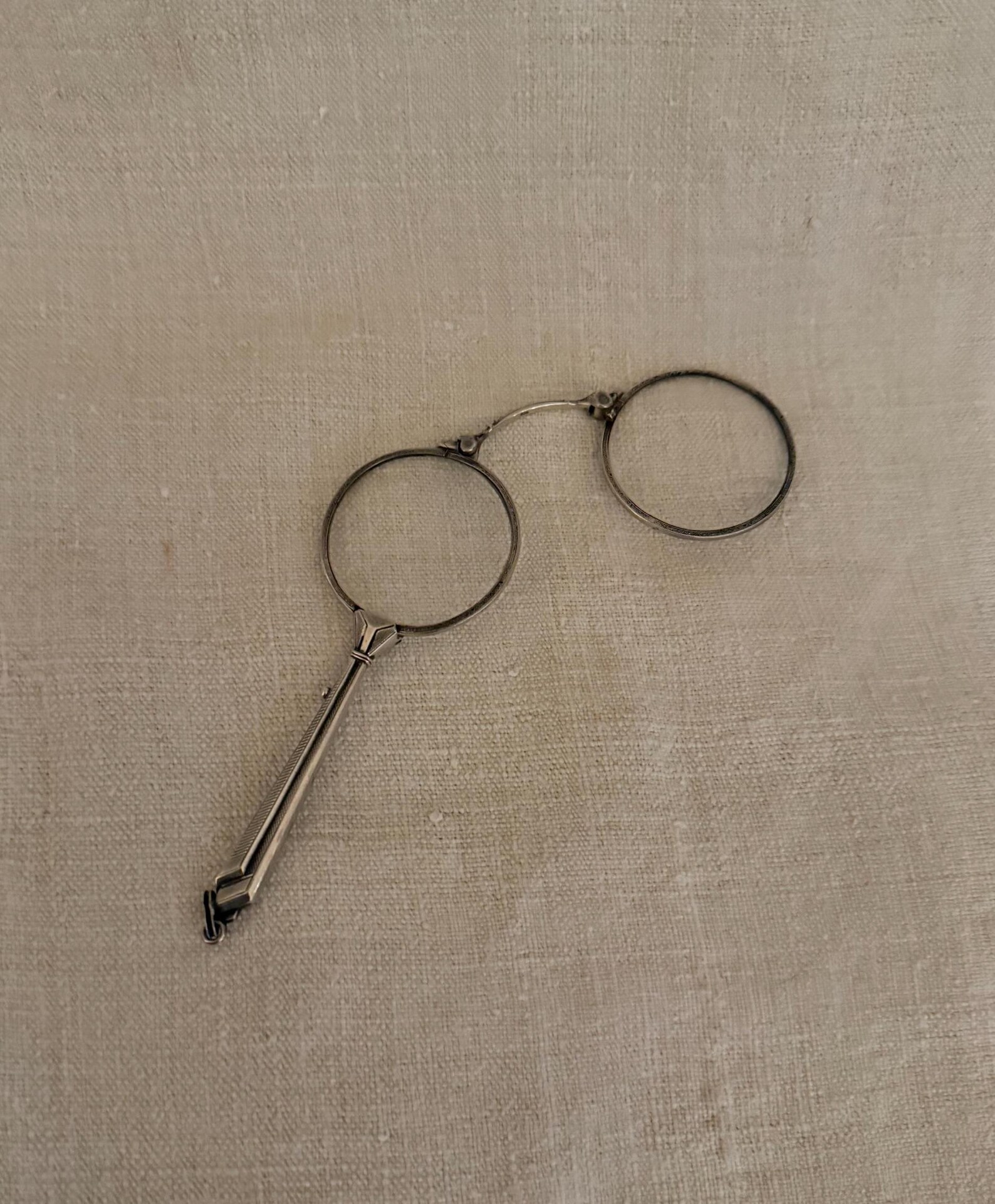 Antique Sterling Silver Lorgnette - Glasses - Loop - Chatelaine Pendant ...