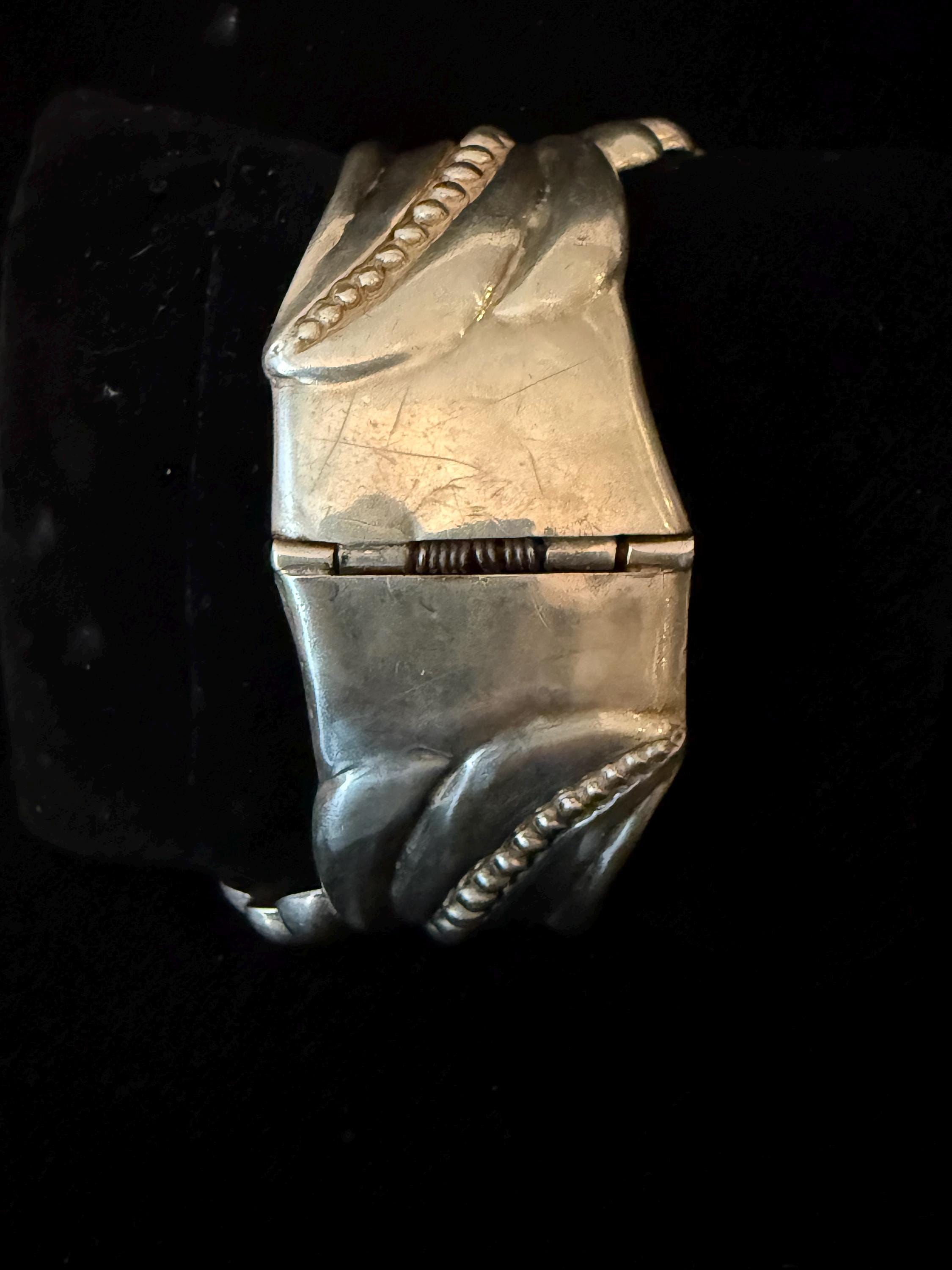 Gerardo Lopez MCM Sterling Clamper Cuff Bracelet - Eagle Mark - Etsy