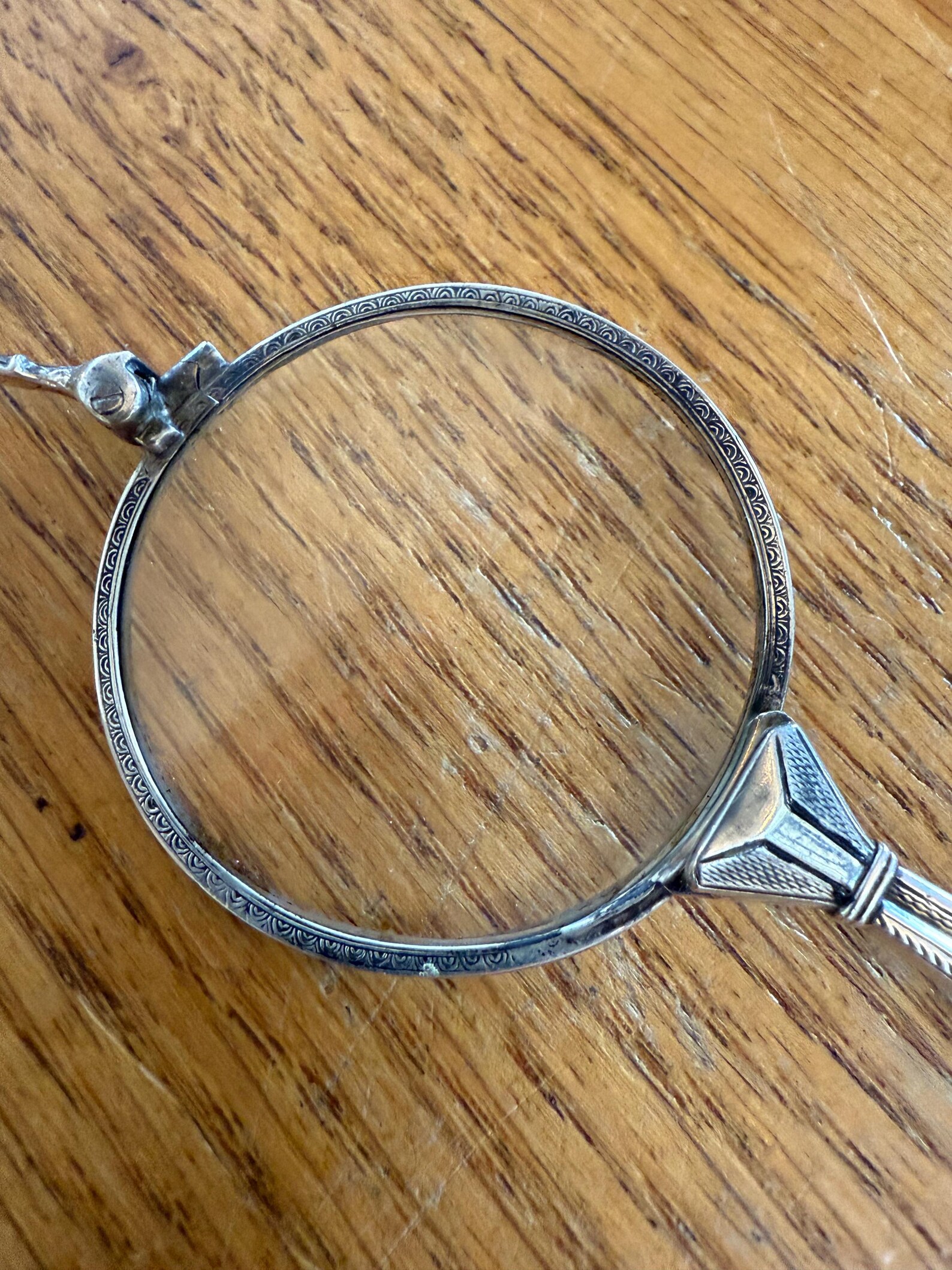 Antique Sterling Silver Lorgnette - Glasses - Loop - Chatelaine Pendant ...