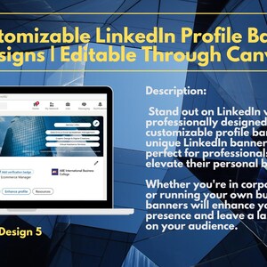 5 Customizable Linkedin Profile Banner Designs |professional Linkedin ...