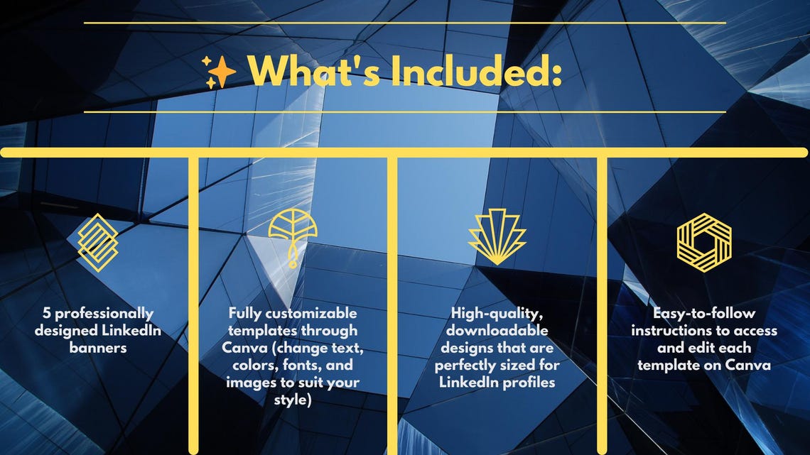 5 Customizable Linkedin Profile Banner Designs |professional Linkedin ...