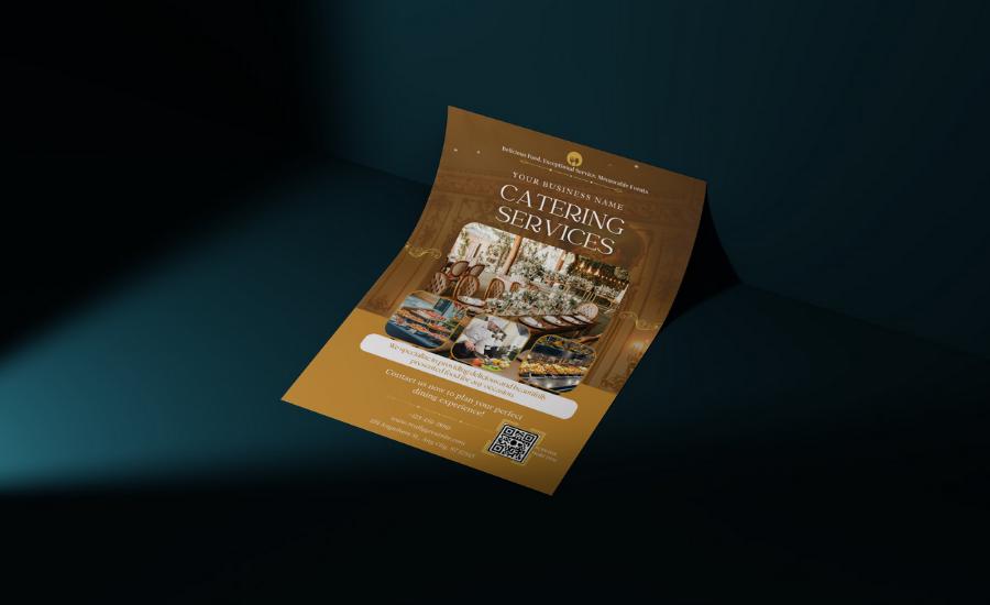 Editable Catering Flyer Template | Food & Drinks Menu | Event Catering ...