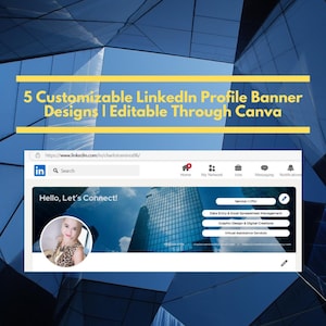 5 Customizable Linkedin Profile Banner Designs |professional Linkedin ...