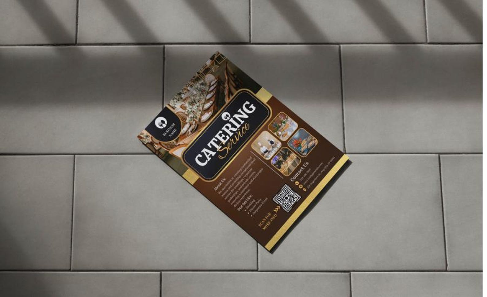 Editable Catering Flyer Template: Restaurant & Event Promotion (canva ...