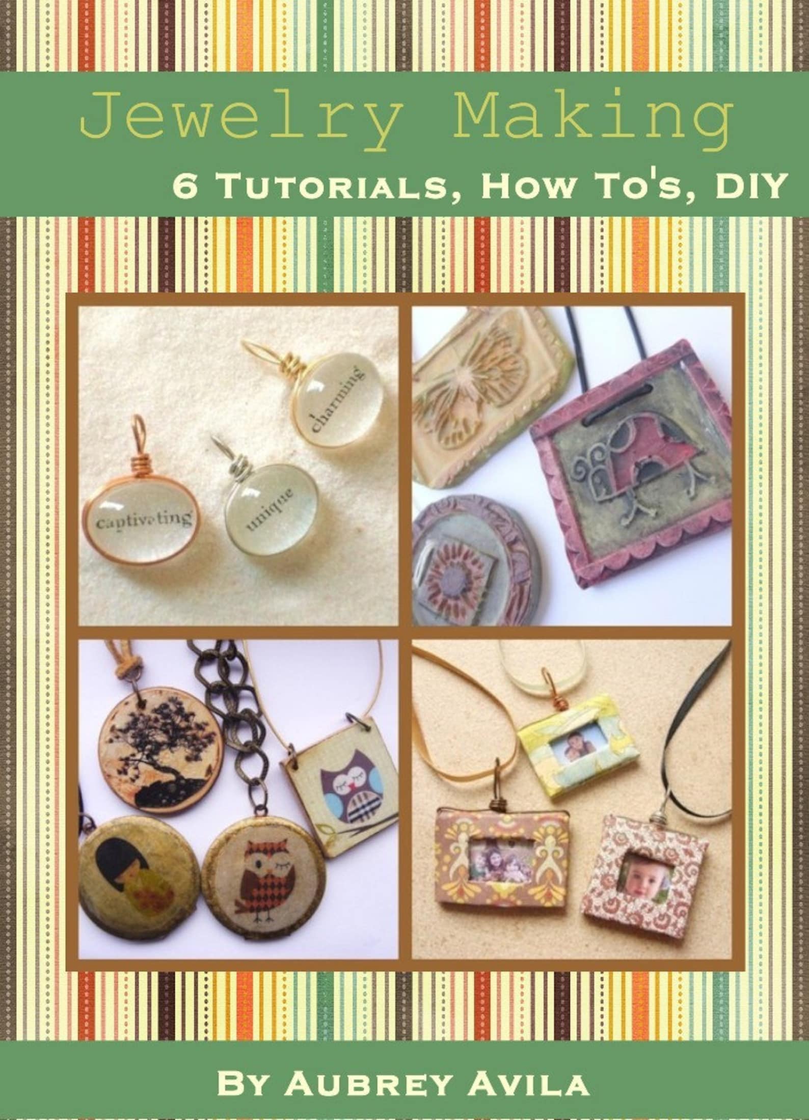 Jewelry Making E-book- Six How To's- DIY- PDF Format- Custom Pendants ...