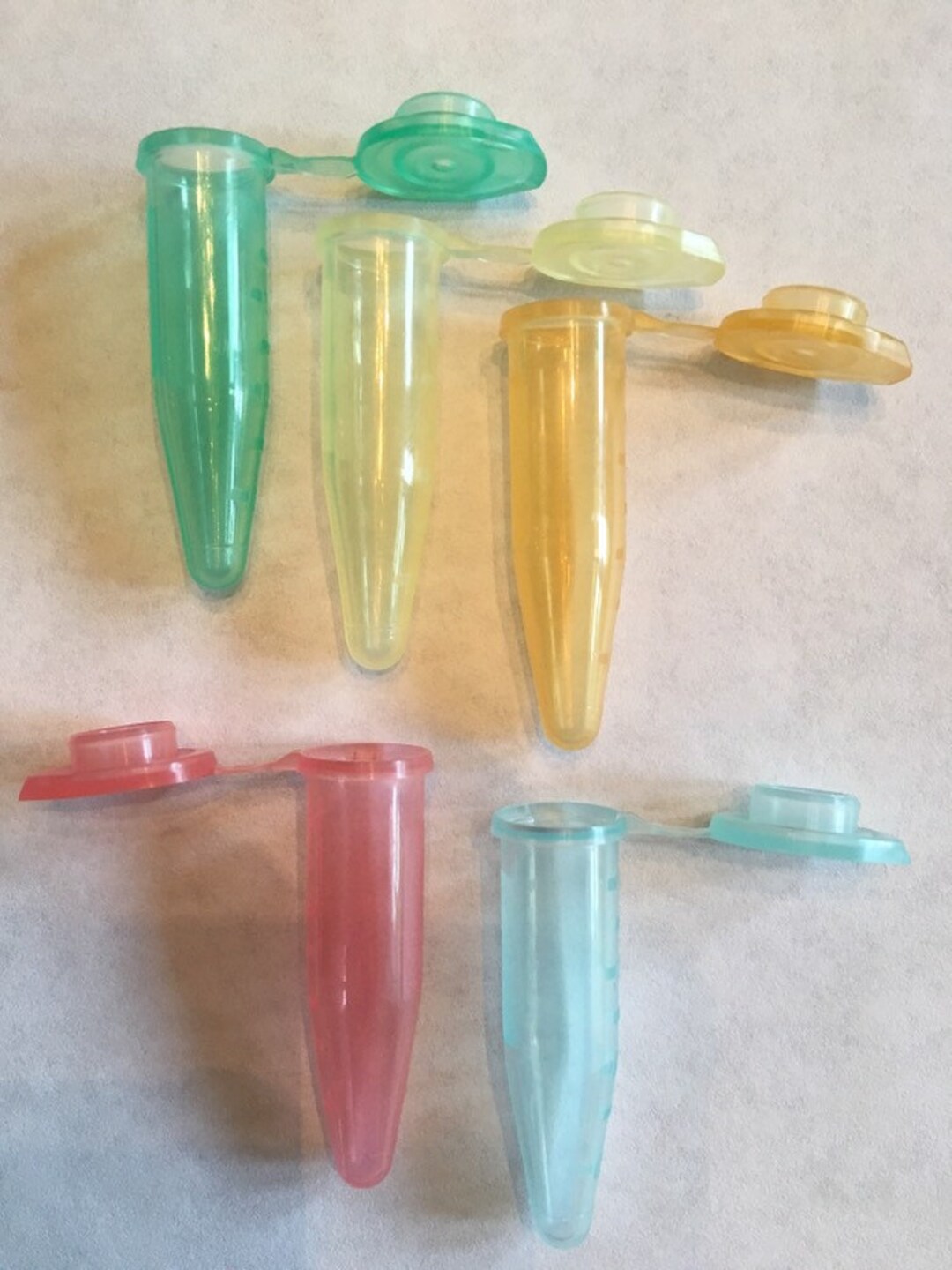 Microcentrifuge Tubes Rainbow Colors 1.5 Ml Polypropylene Hold Small ...