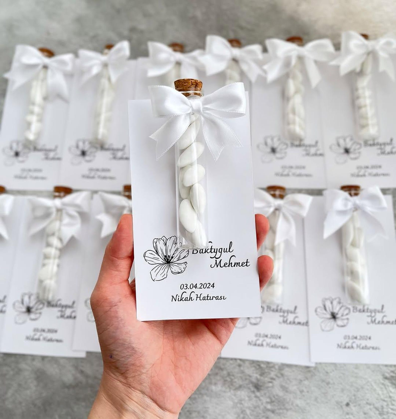 Customized Almond Candy Wedding Favors,jordan Almonds in Custom Lace ...