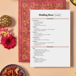 Wedding Decor Checklist, Wedding Decor Plan Checklist Template ...