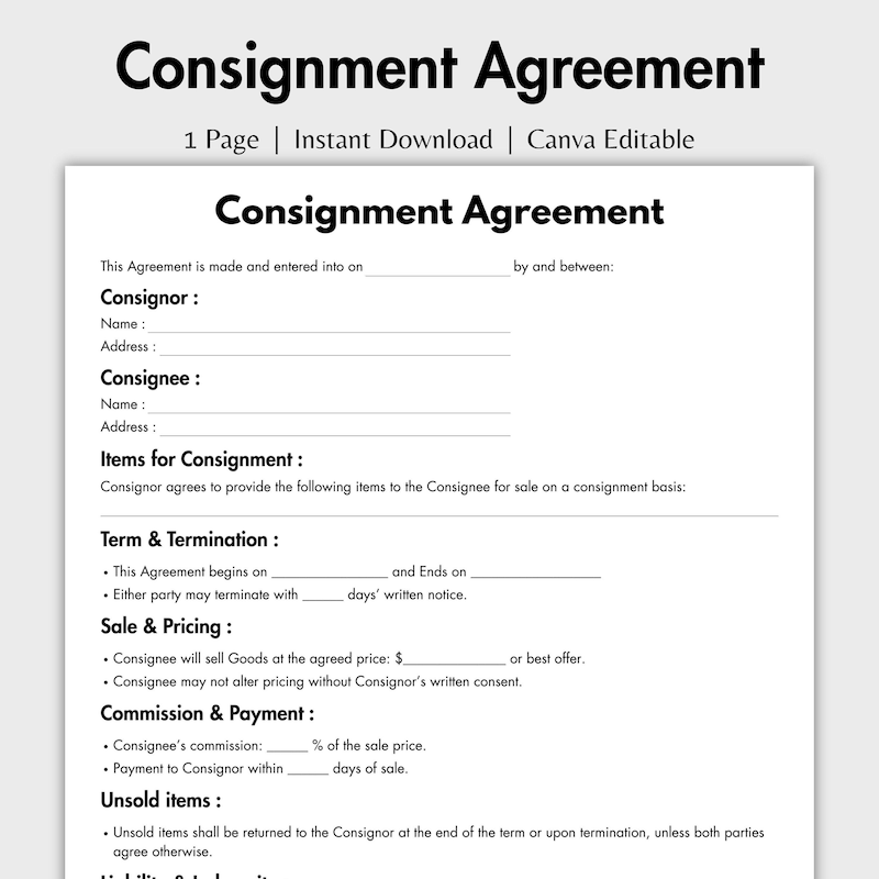 Clothing Resale Template - Etsy