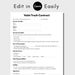 One Page Valet Trash Contract, Editable Rubbish Bin Collection Services ...