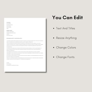 Editable Personal Reference Letter Template, Printable Letter of ...