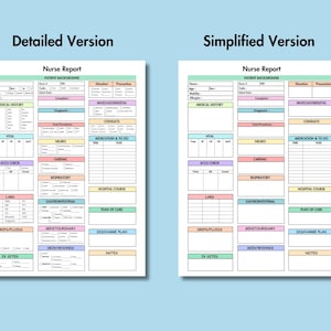 Nursing Report Sheet, ICU Nurse Report Sheet Med Surg, Nurse Brain New ...