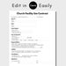 One Page Church Facility Use Contract, Editable Church Rental Agreement ...