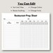 Editable Restaurant Prep Sheet Template, Printable Restaurant Prep ...