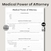 Medical Power of Attorney, Printable & Editable Medical Power of ...