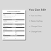 Employment Application Black, Printable Job Application Template, New ...
