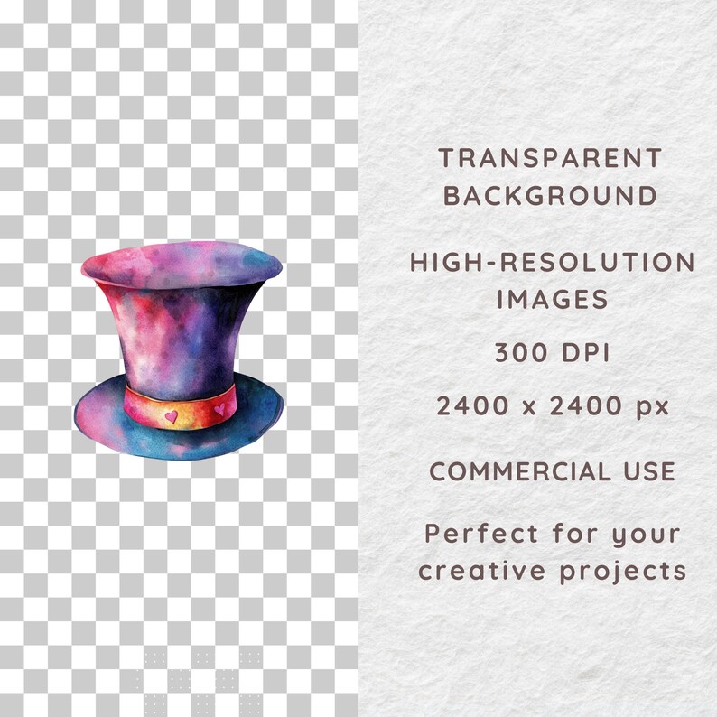 Watercolor Magician Clipart: Magic Show PNG Graphics (digital Download ...
