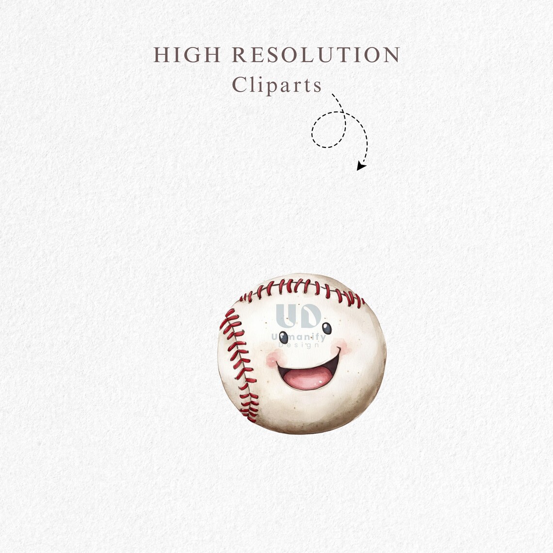 Watercolor Baseball Clipart Bundle: Sports PNG Graphics (digital ...