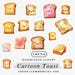Kawaii Breakfast Clipart, Kawaii Food Clip Art Designs, Toast Clipart ...