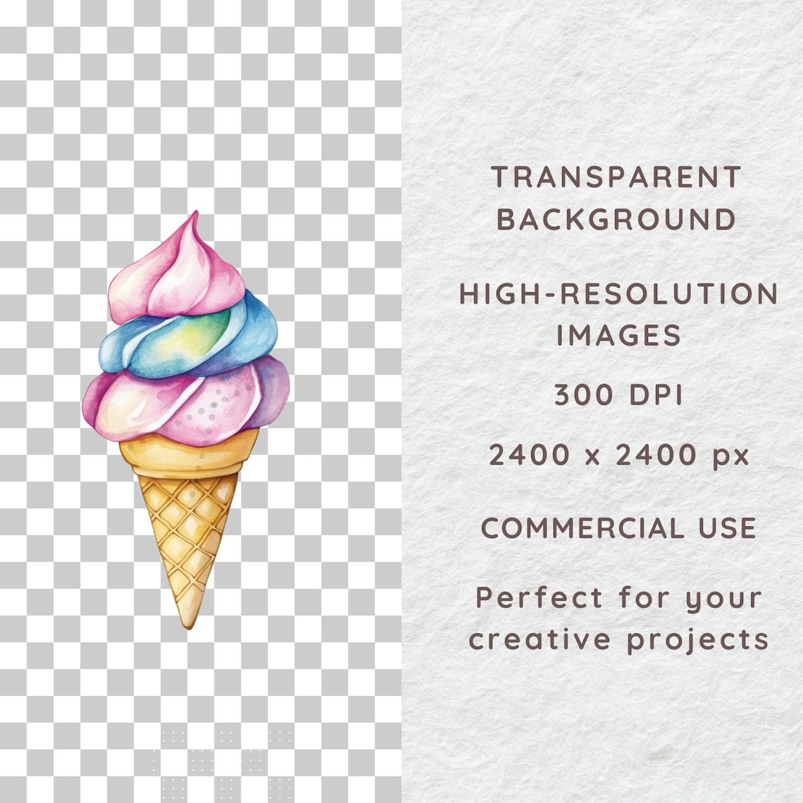 35 Watercolor Candy Clipart Bundle, Sweet Treats Illustrations, Donut ...