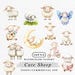 30 Jpgs Baby Lamb Clipart Bundle,lamb Clipart,baby Animals Clipart,farm ...