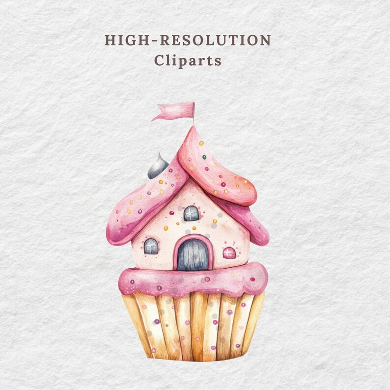 35 Watercolor Candy Clipart Bundle, Sweet Treats Illustrations, Donut ...