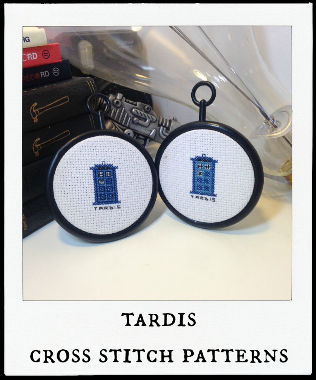 TARDIS - Two (2) Cross Stitch Patterns - Tiny Spaceships - Doctor Who ...