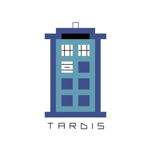 TARDIS - Two (2) Cross Stitch Patterns - Tiny Spaceships - Doctor Who ...