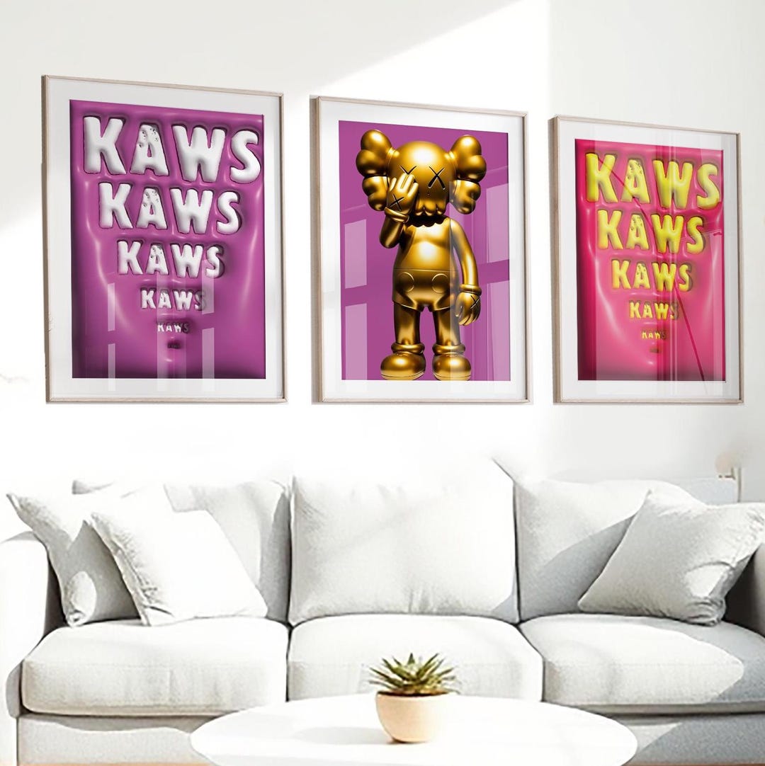 Hypebeast Toys Poster Set of 3, Hypebeast Figure Printable Wall Art ...