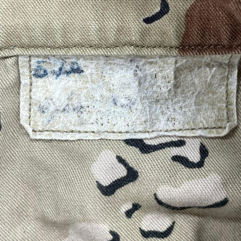 80s 90s USGI Combat Jacket Desert Storm Camo Chocolate Chip Size MEDIUM ...