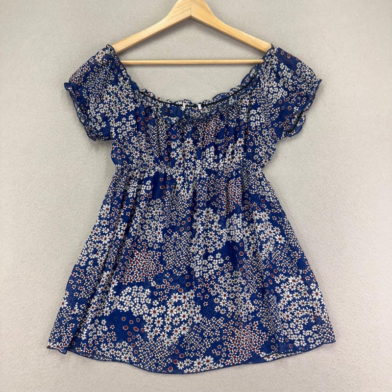 Sheer Blue Babydoll Top - Etsy