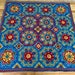 Persian Tiles Afghan Blanket Throw - Marrakesh - Made Fresh After Sale ...