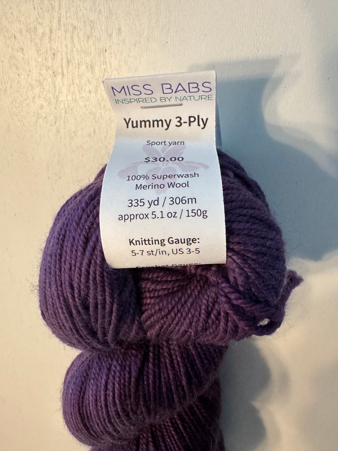 Miss Babs - Inspired by Nature -yummy 3 Ply - Superwash Merino Wool ...