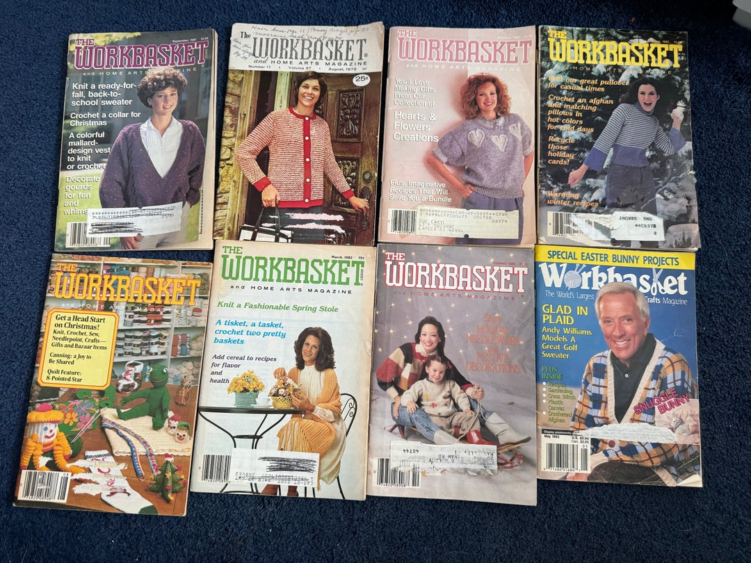 Vintage Workbasket Crochet Pattern Books Back Issues - Etsy
