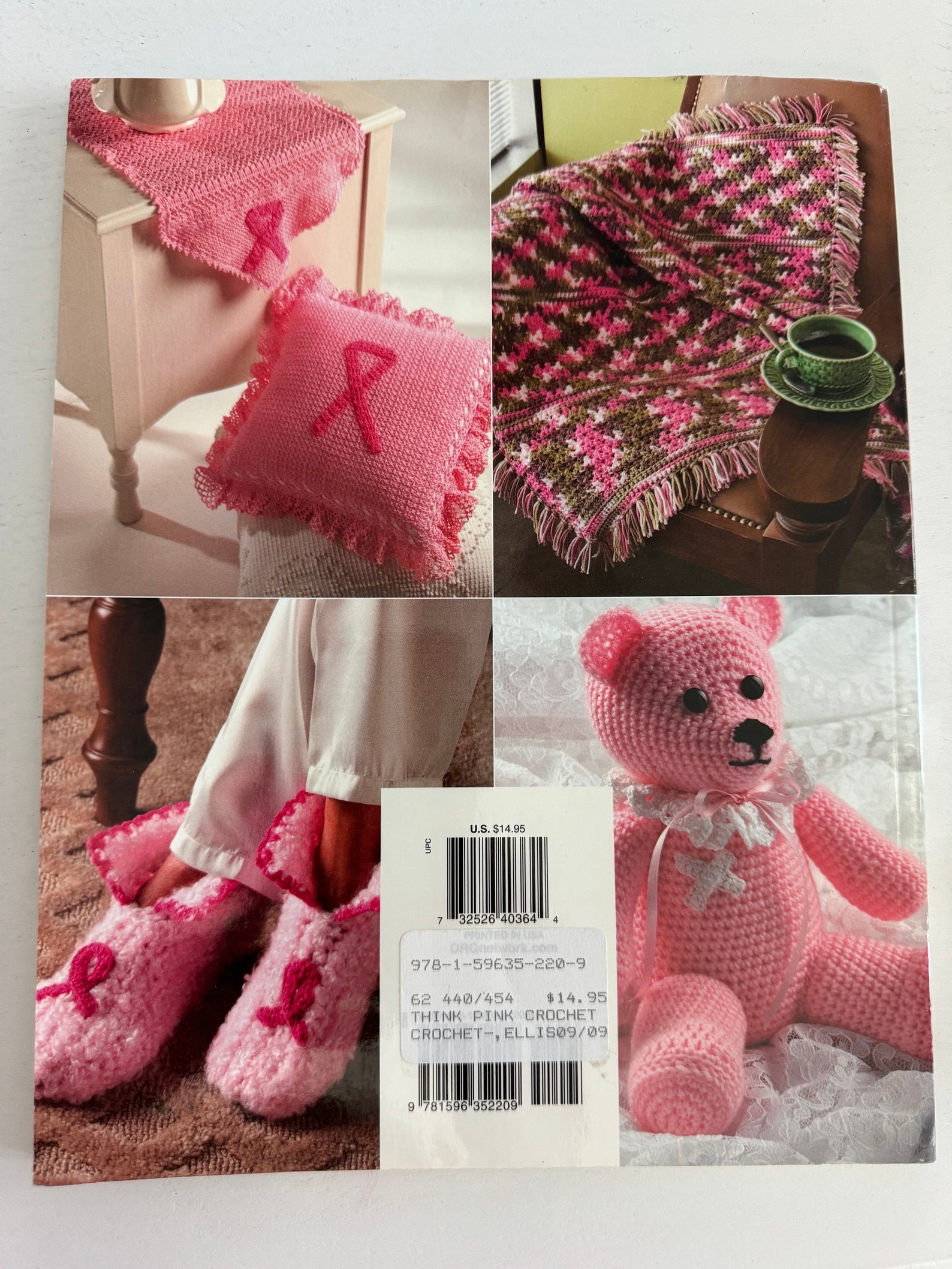 Think Pink Crochet for the Cure - Pattern Book for Breast Cancer - Etsy