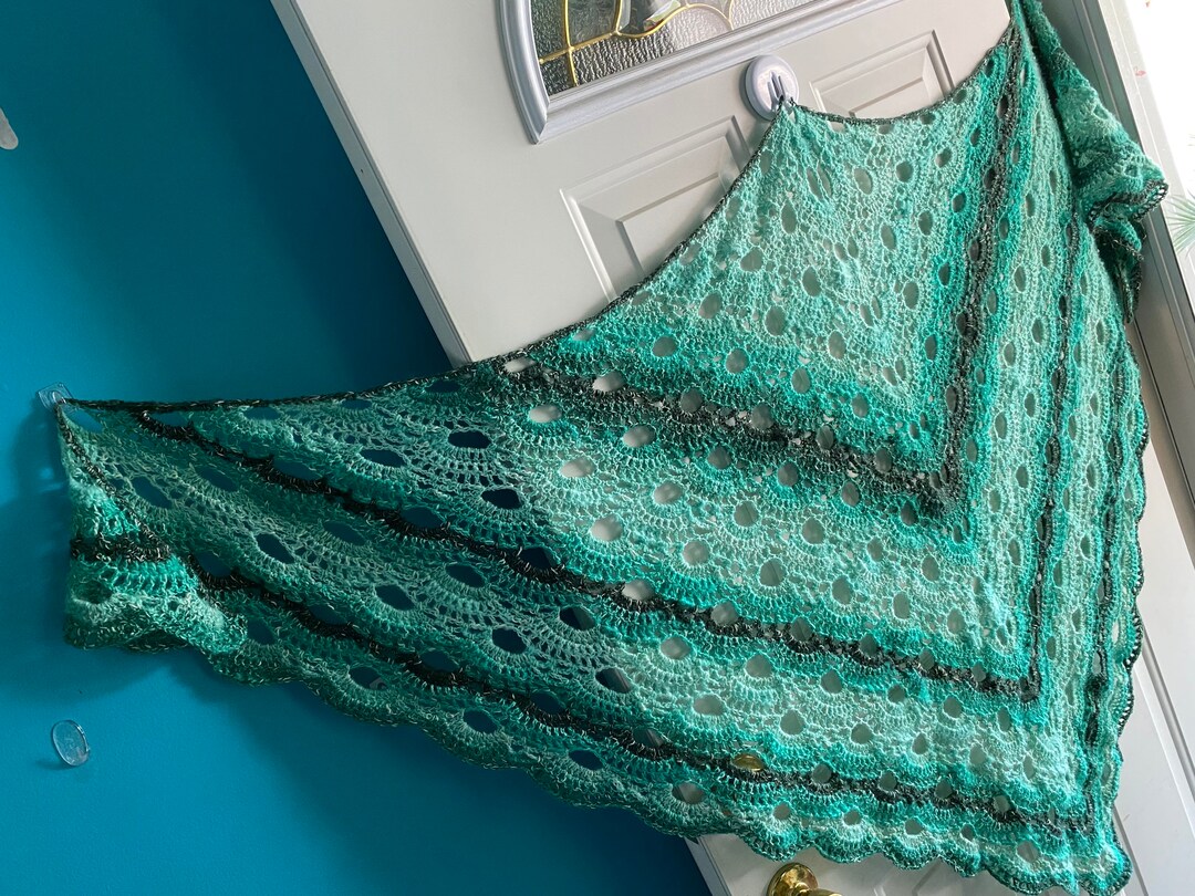Large Crocheted Virus Shawl Wrap Handmade Ready to Ship - Etsy