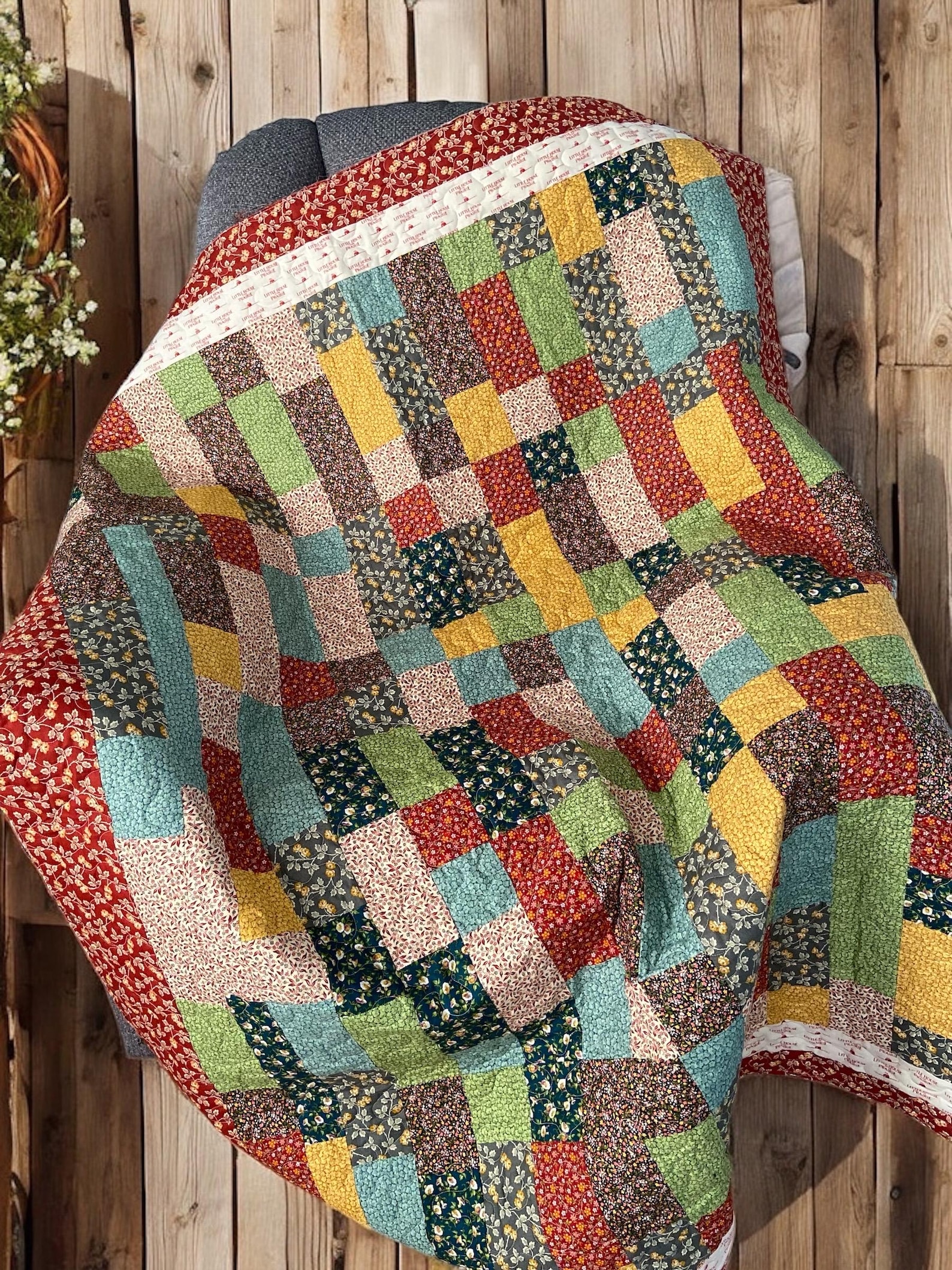 English Cottage Pattern/beginner Lap Quilt - Etsy