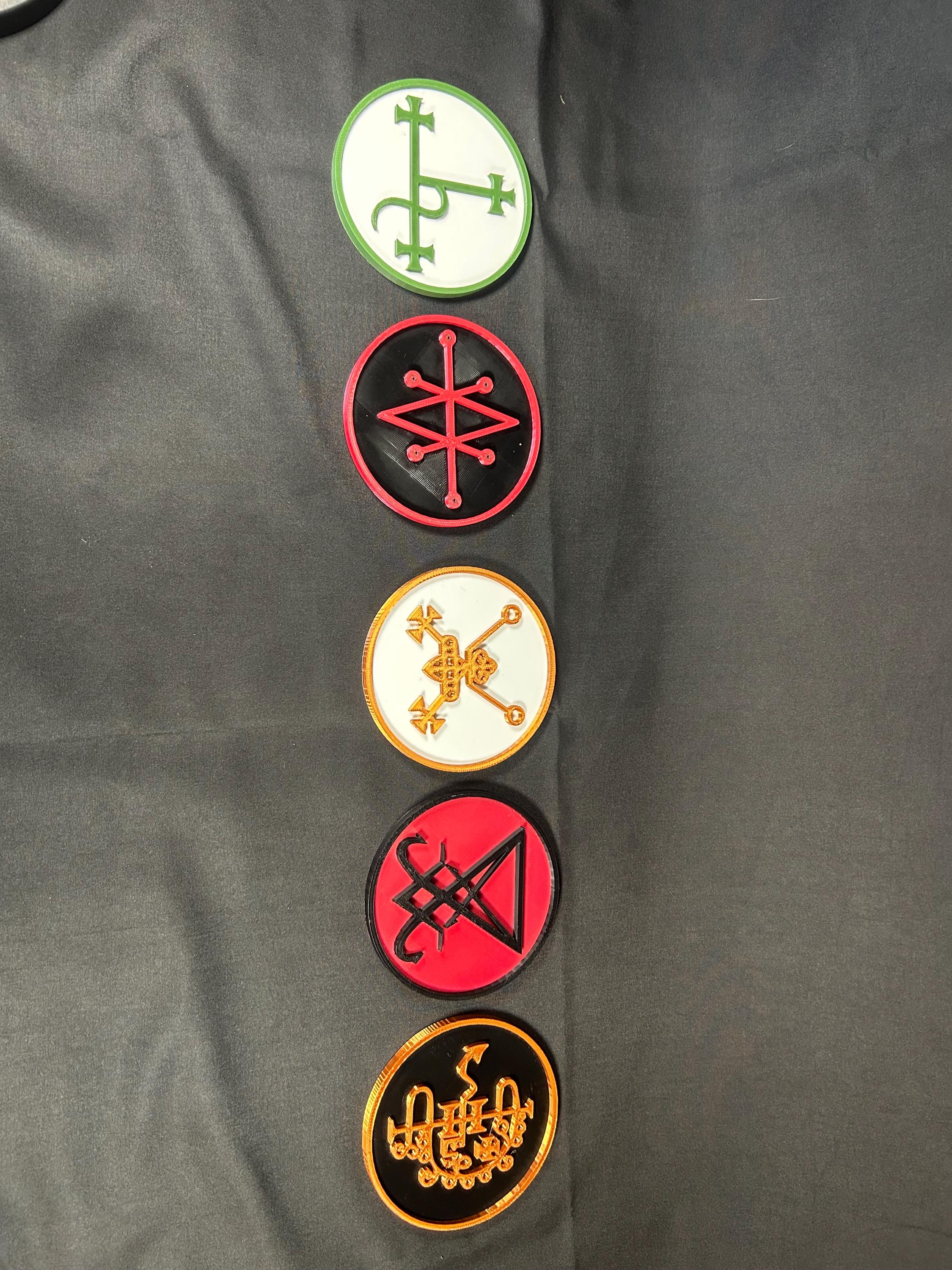 Infernal/demons of the Goatia- 3D Printed Alter Sigils - Etsy