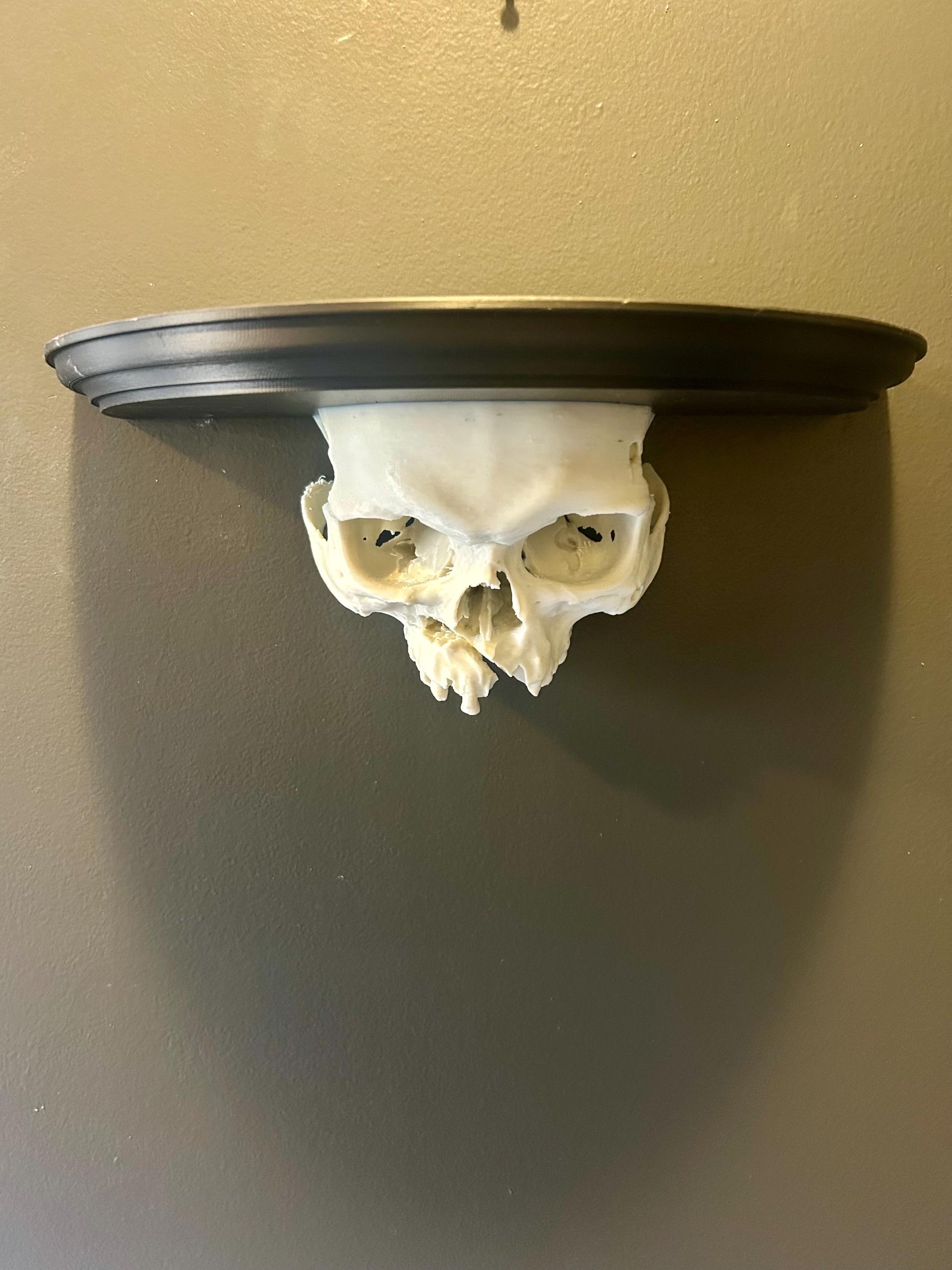 Gothic Skull Wall Shelf | Macabre Decor | Spooky Floating Shelf - Etsy